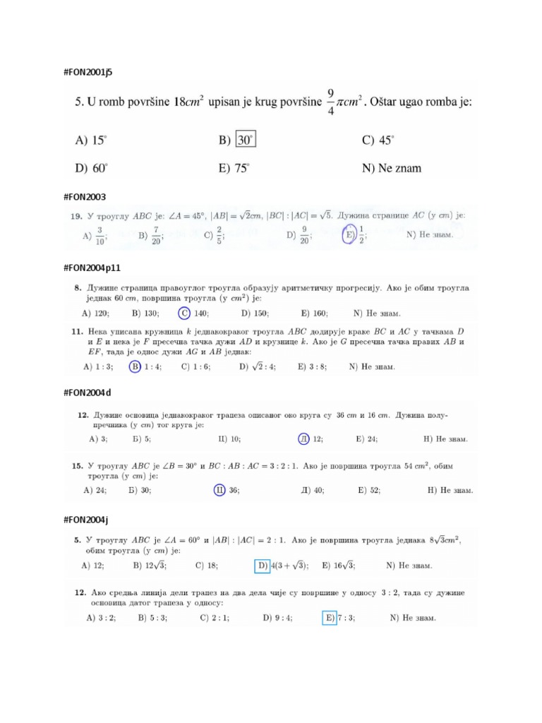 16-planimetrija | PDF