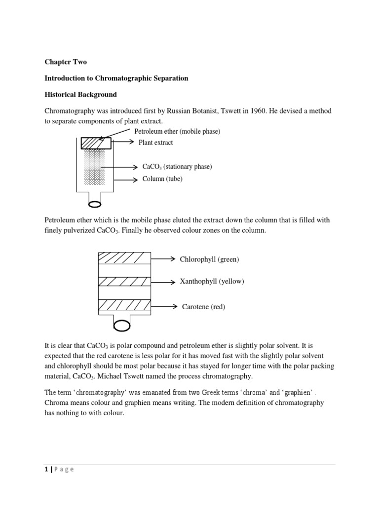 chromatographic separation | PDF