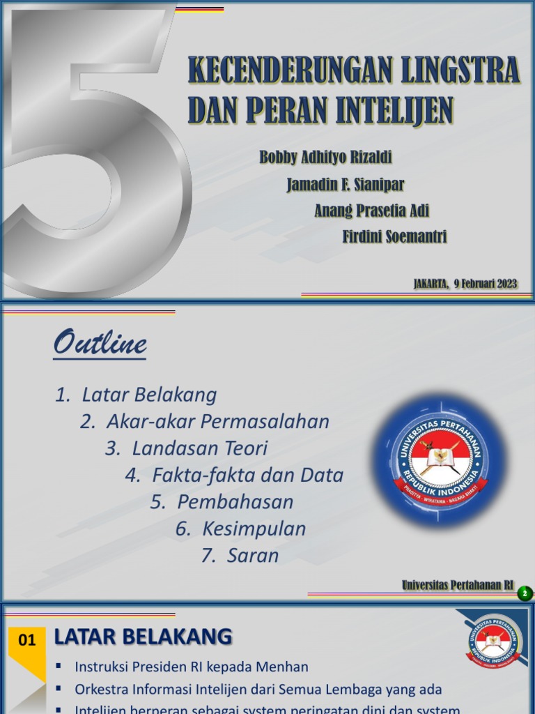 Pok 5 - Kecenderungan Lingstra Dan Peran Intelijen | PDF