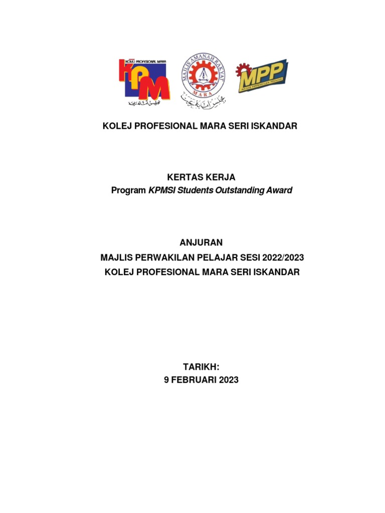 Kpmsi Students Outstanding Award | PDF