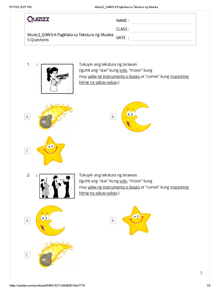 Music2 - Q4W3-4 - Pagkilala Sa Tekstura NG Musika | PDF