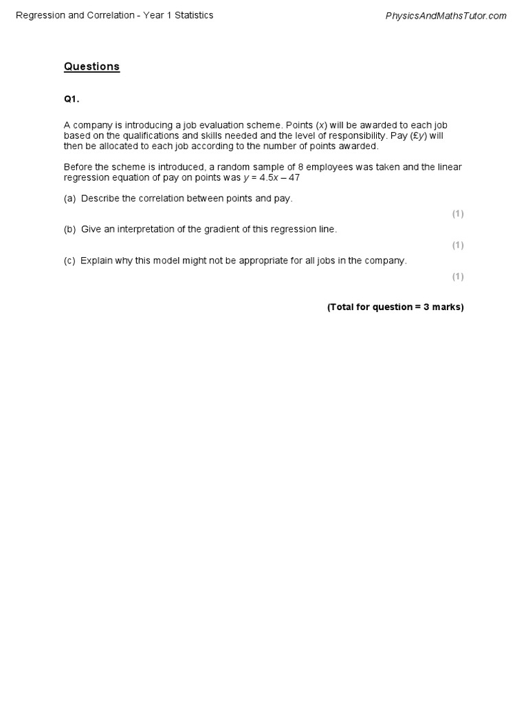 Regression and Correlation | PDF | Regression Analysis | Statistics