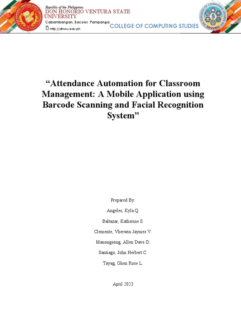 “Attendance Automation for Classroom Management_ a Mobile Application ...