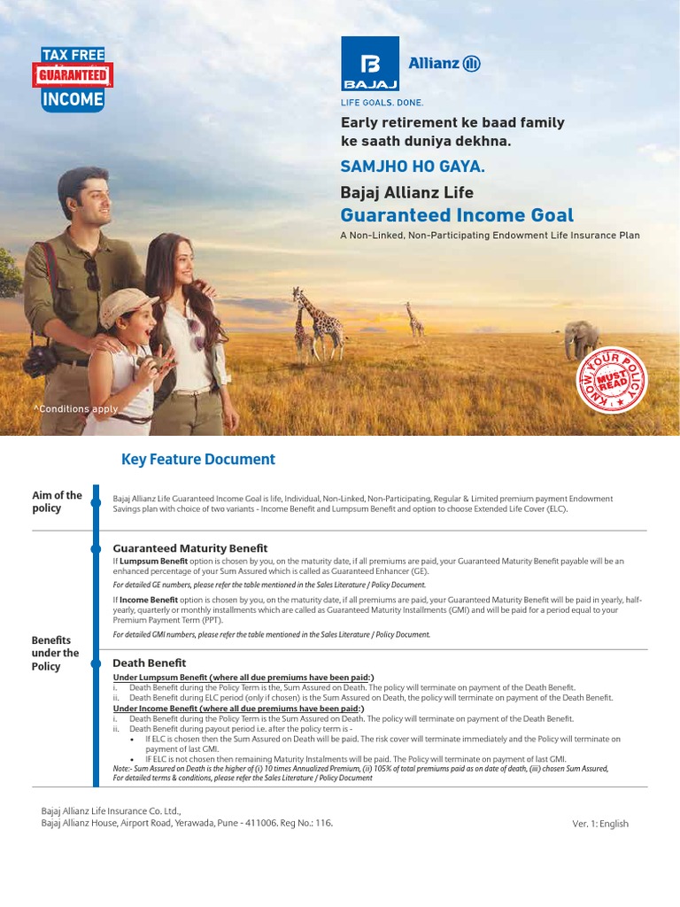 Guaranteed Income Goal | PDF