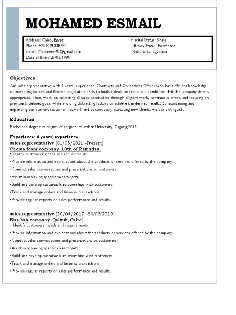Mohamed Esmail CV | PDF