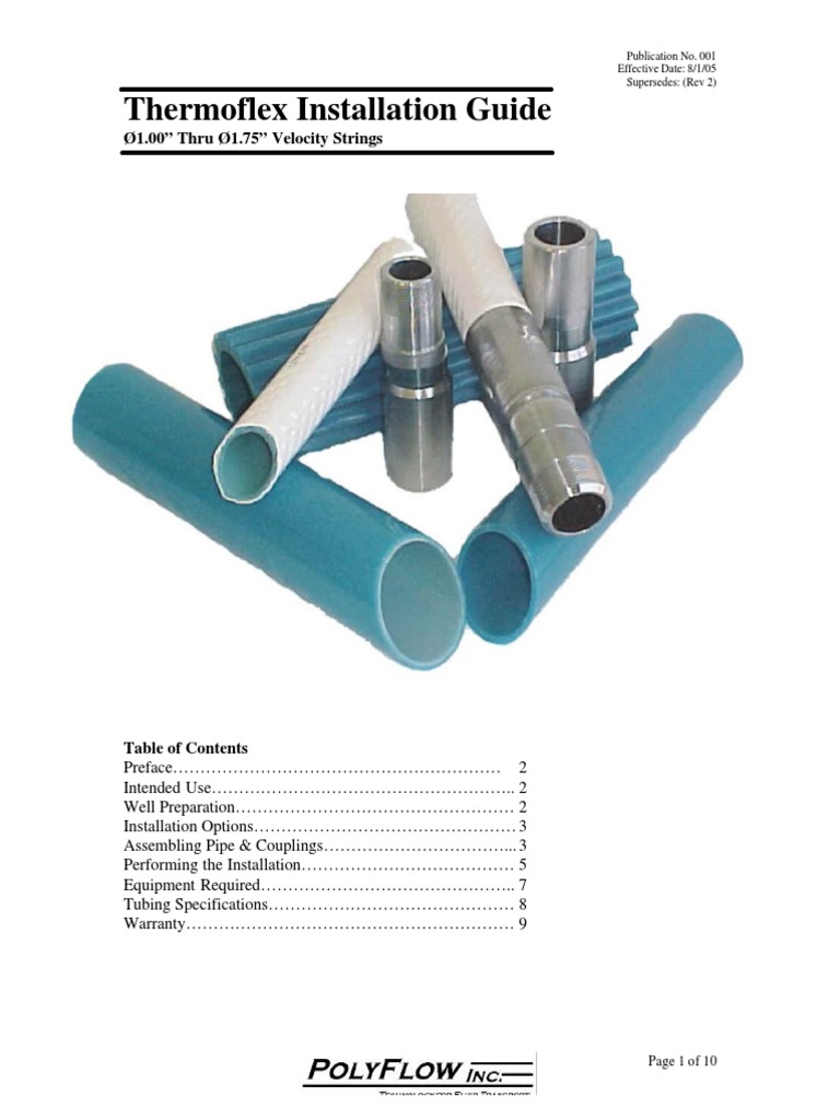 Thermoflex Install Guide | PDF | Pipe (Fluid Conveyance) | Lift (Force)