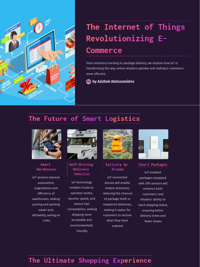 IoT Transforming E-Commerce Efficiency | PDF | Internet Of Things | E ...