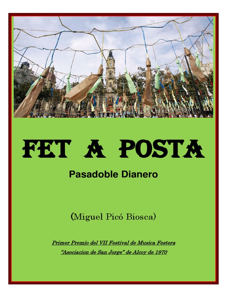 Fet A Posta - Miguel Picó Biosca - Set of Clarinets | PDF