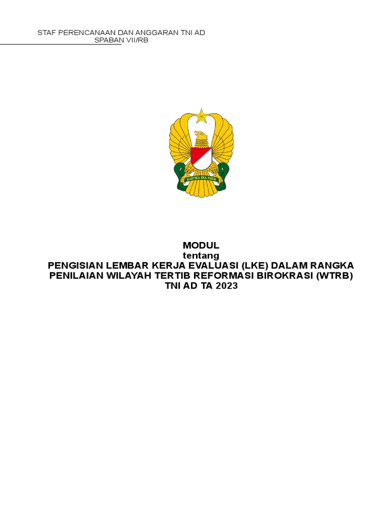 Buku Modul WTRB Ta 2023 Siap Print | PDF