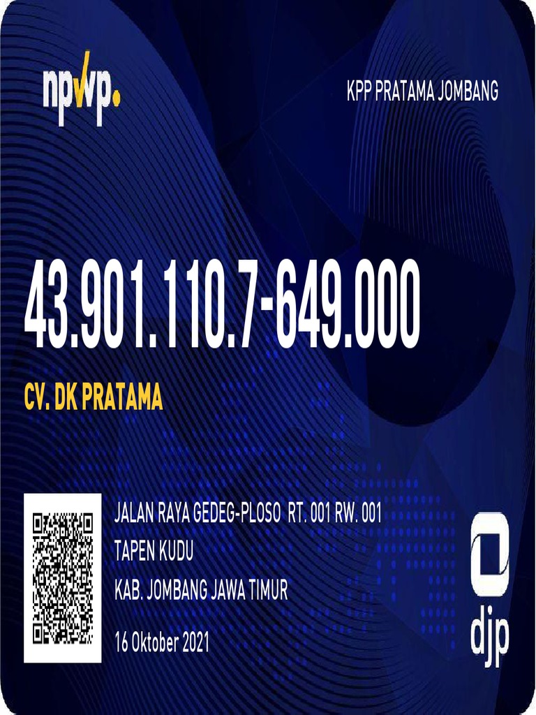NPWP CV | PDF
