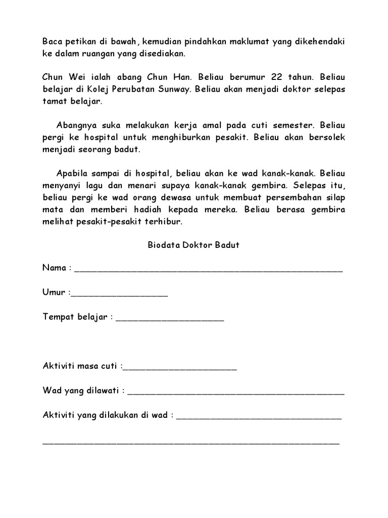 Bah B Tahun 4 Permulaan | PDF