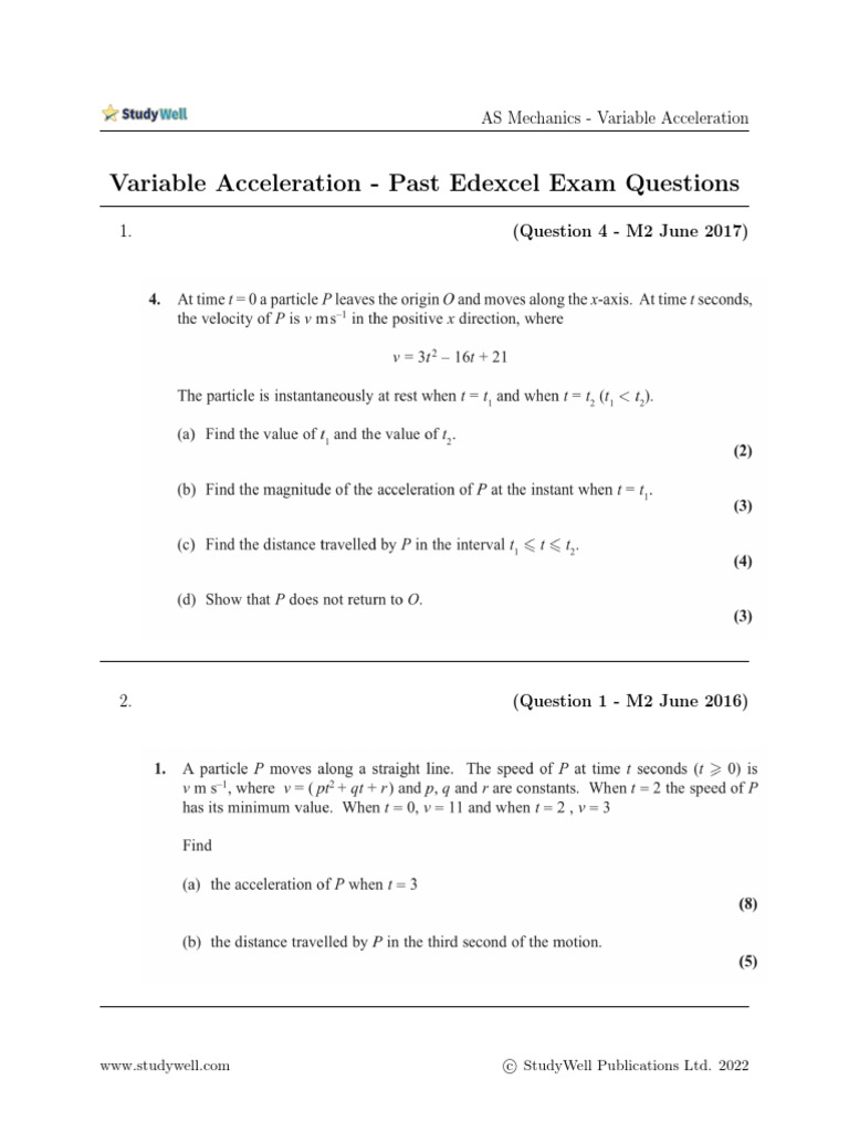 ASVar Acc Exam Questions | PDF