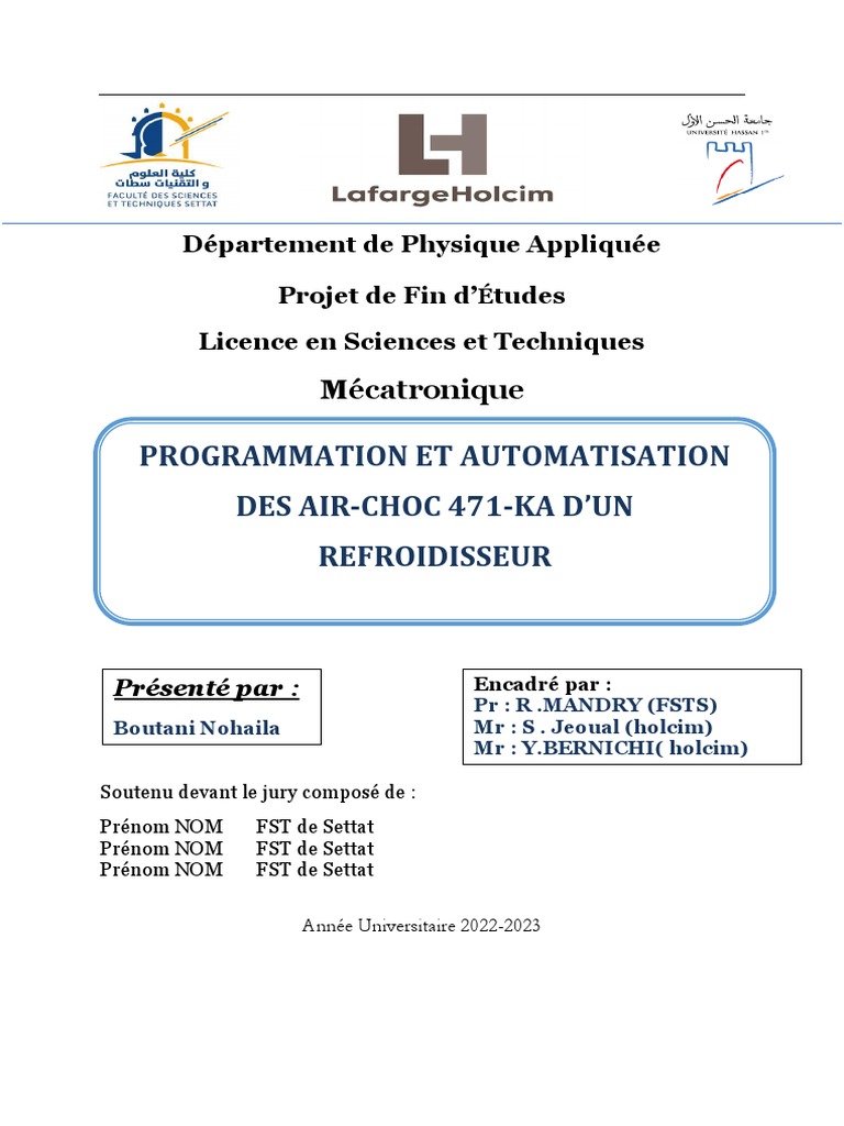 Rapport PFE Nohaila | PDF | Ciment | Béton
