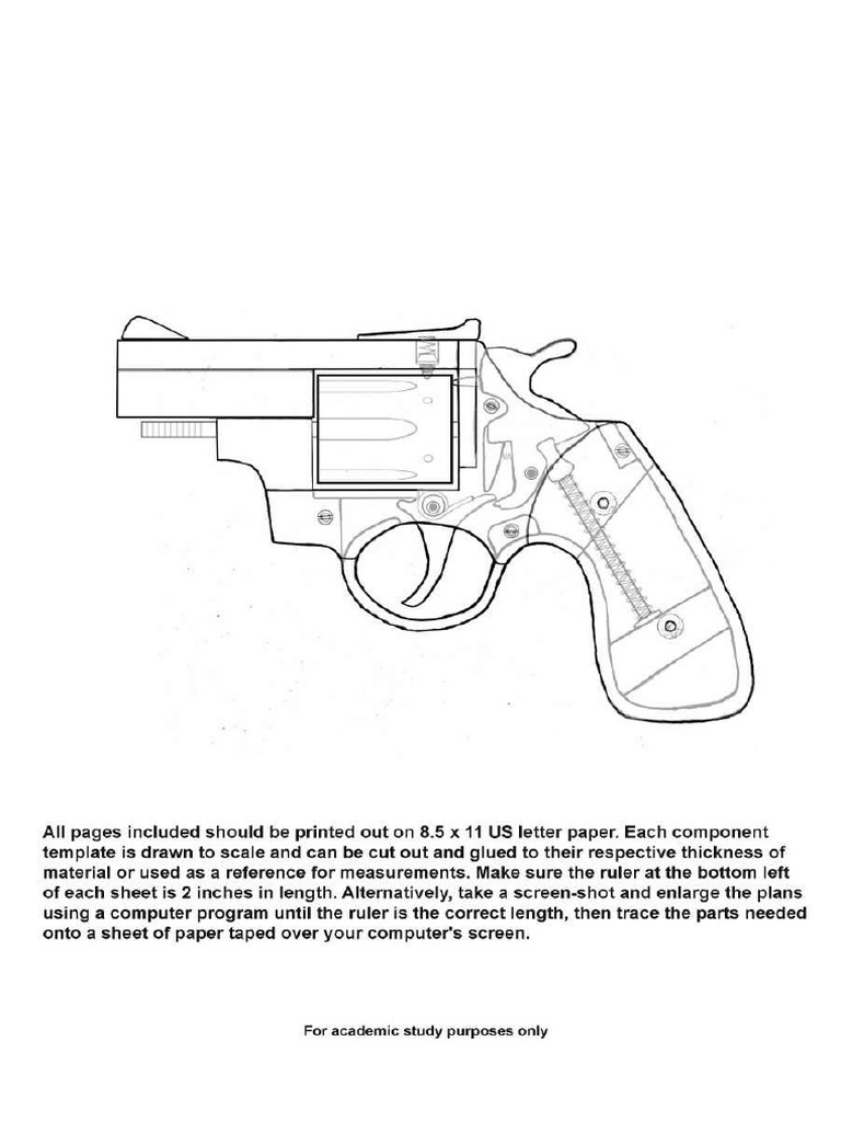 Diy .22 Revolver Plans - M-6-h Studying | PDF