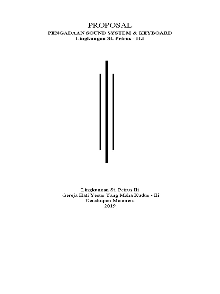 PROPOSAL Pengadaan Sound System | PDF