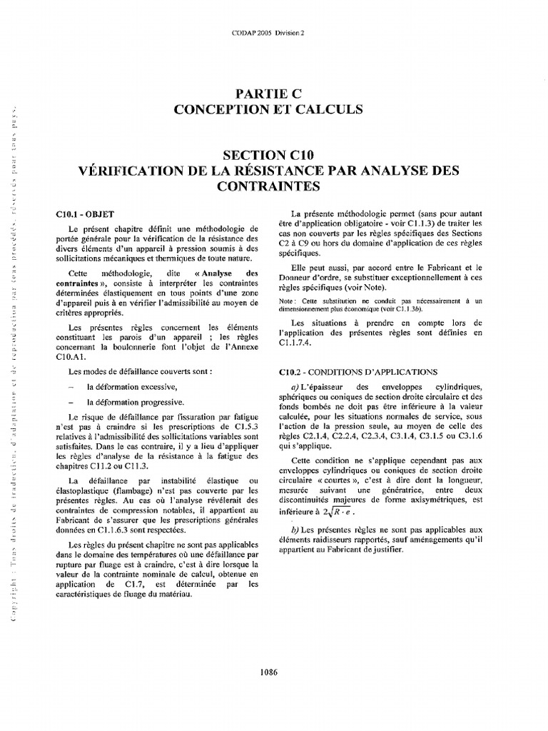 CODAP SectionC10 Analyse Des Contraintes | PDF