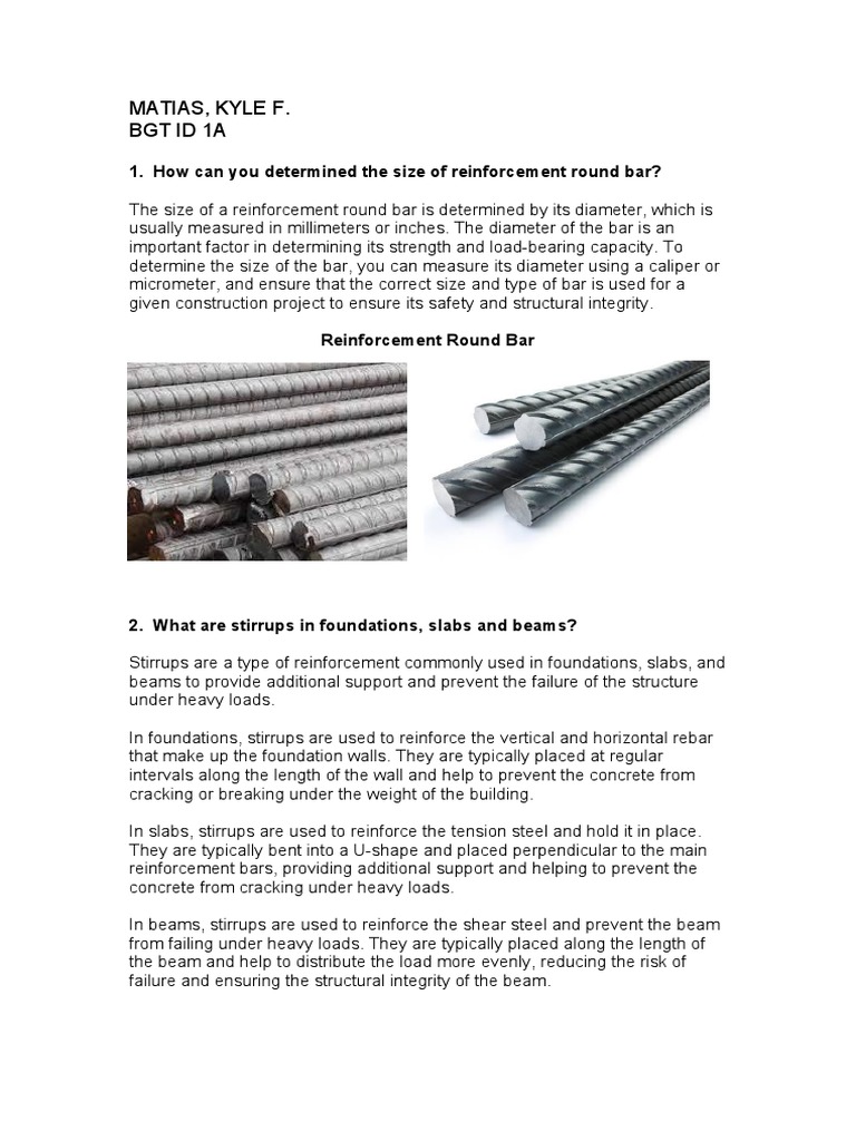 Matias, Kyle F. - Assignment#3 | PDF | Concrete | Reinforced Concrete
