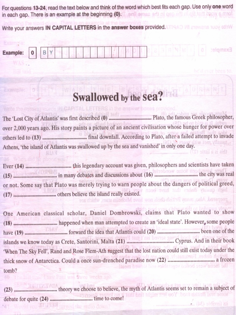 Fce Exam Papers 1 (Evans) p15 | PDF