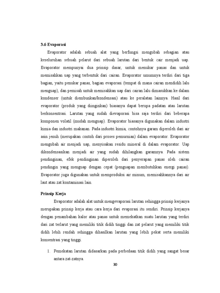 Evaporasi Dasar Teori | PDF