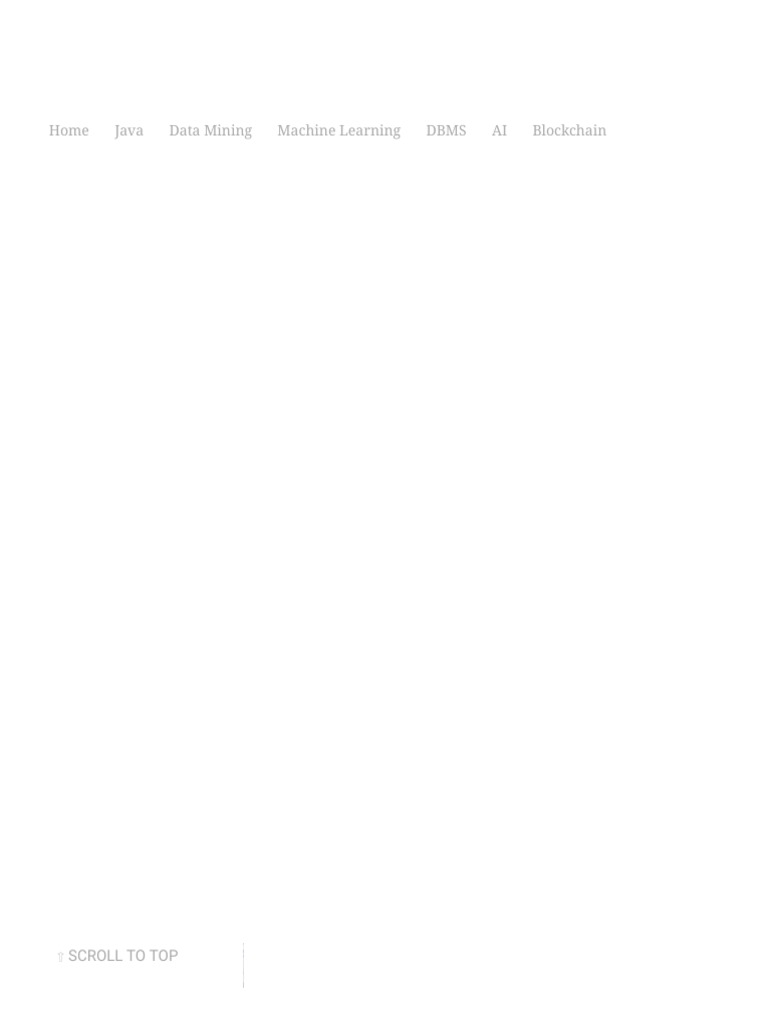 Density-Based Clustering in Data Minin - Javatpoint | PDF