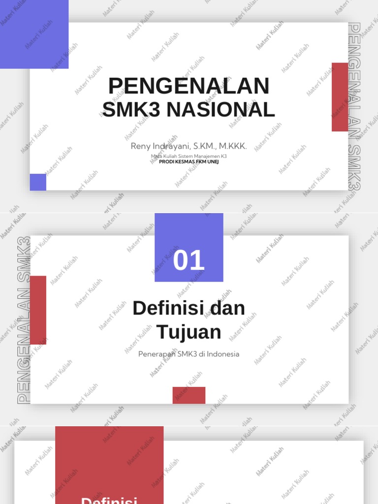 Pengenalan SMK3 Nasional | PDF