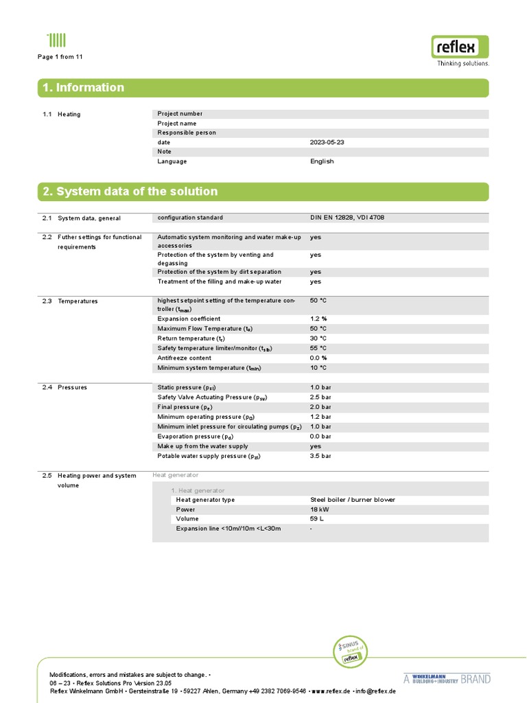 RSP - Datasheet - Vas Expansiune Incalzire | PDF | Valve | Water