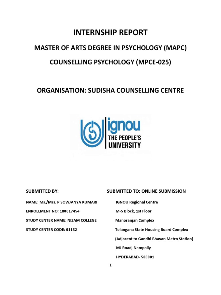 Final Internship Report - Compressed | Download Free PDF | Psychotherapy | Mobile Game