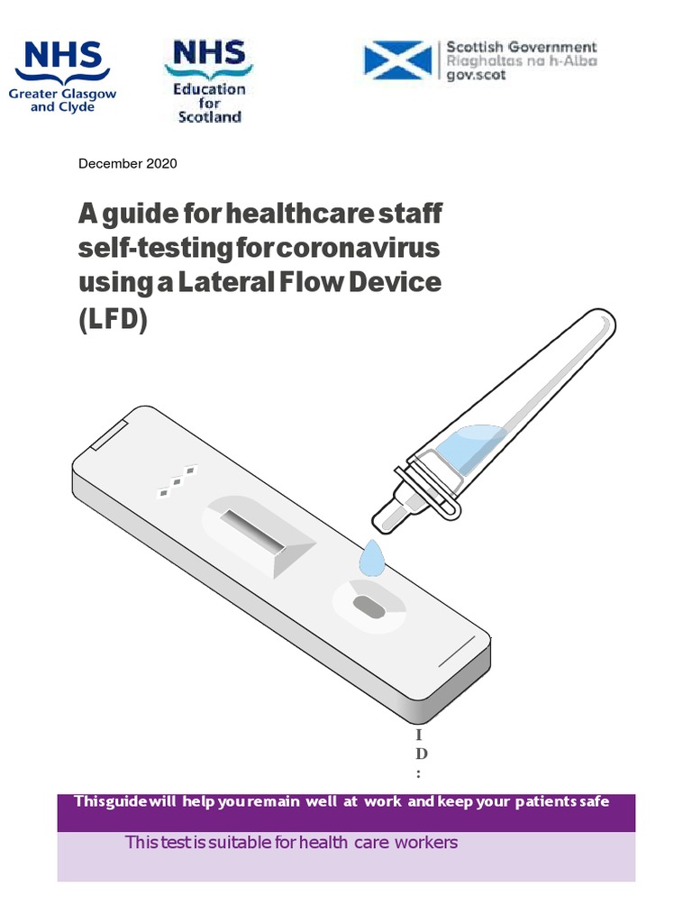 Healthcare Staff COVID-19 Self-Test Guide | PDF | Health Care | Medicine