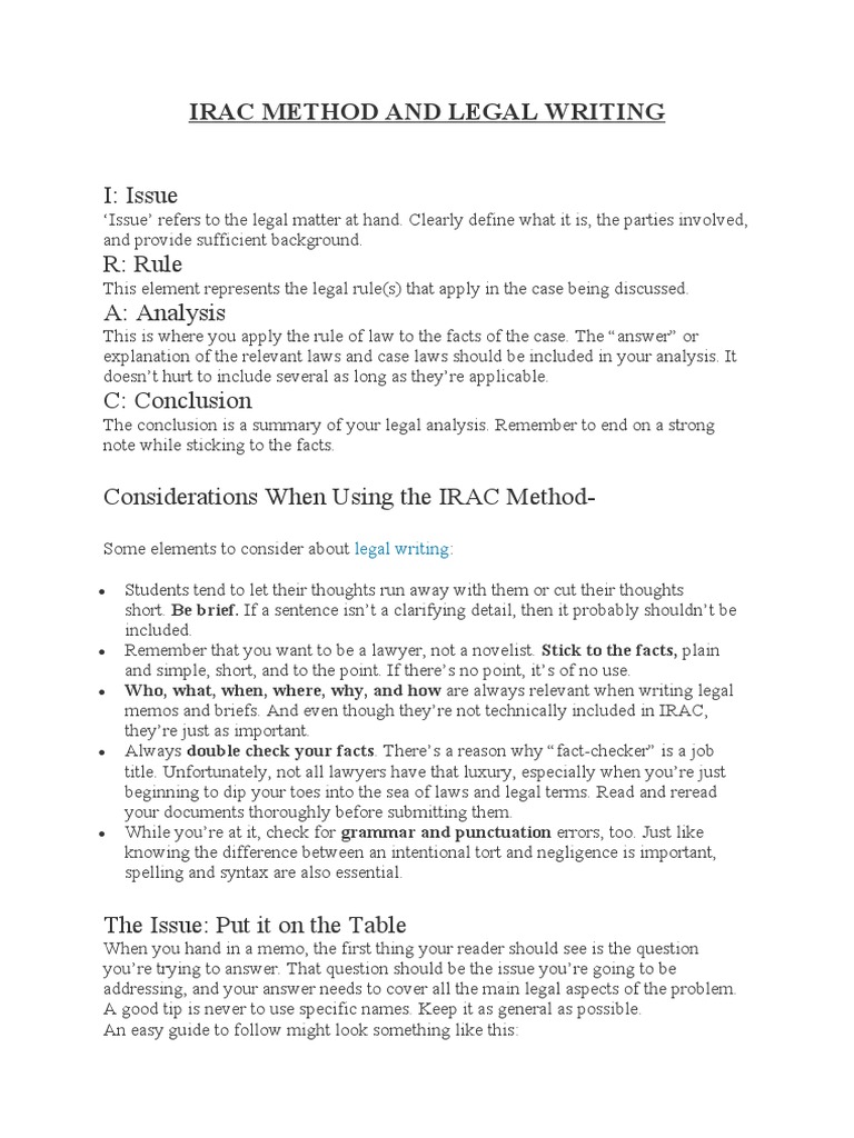 IRAC General | Download Free PDF | Lawsuit | Tort