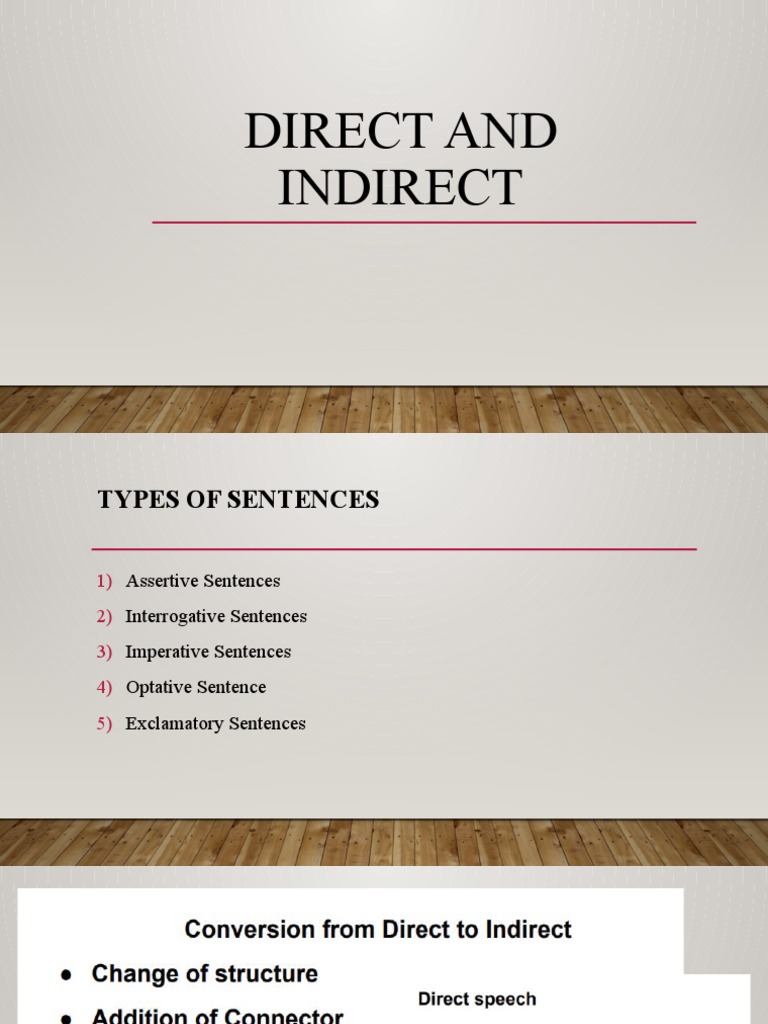 Direct and Indirect Complete File | PDF | Verb | Human Communication