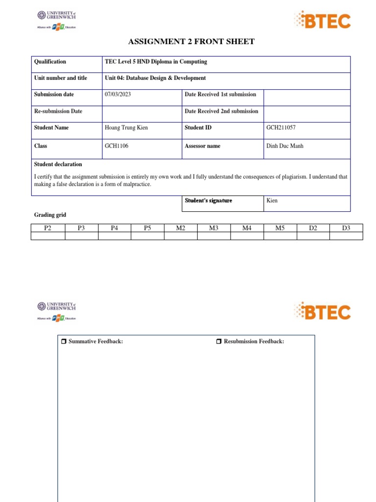 Asm 2 Database | Download Free PDF | Databases | Data