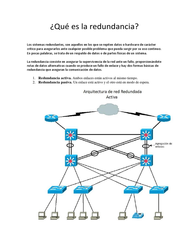 Redundancia-de-red | PDF | Computación en la nube | Redes