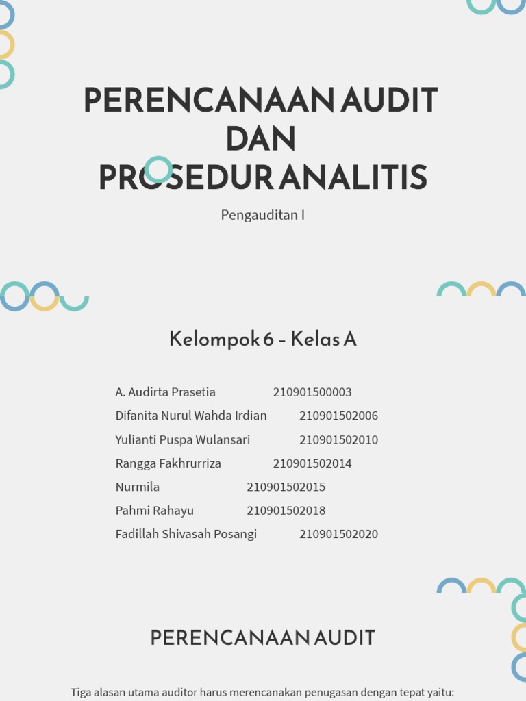 Audit KLP 6 | PDF