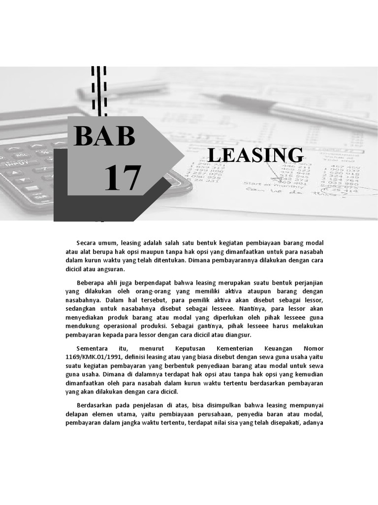 Bab 17 Leasing | PDF