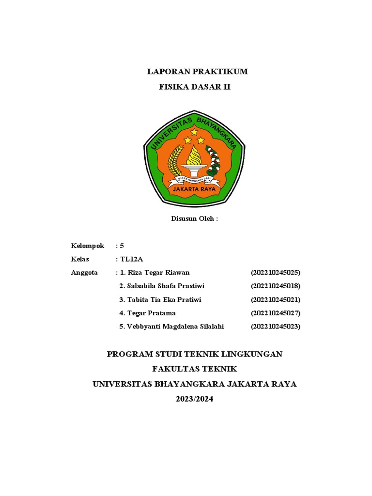 Laporan Praktikum Fisika Dasar Modul 3 resistor (1) | PDF