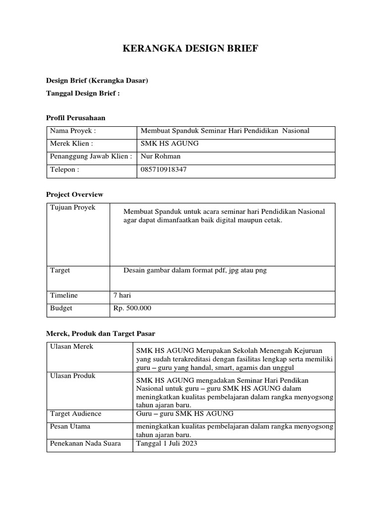 Nur Rohman BriefSeminarHariPendidikan | PDF | Karier & Perkembangan | Seni
