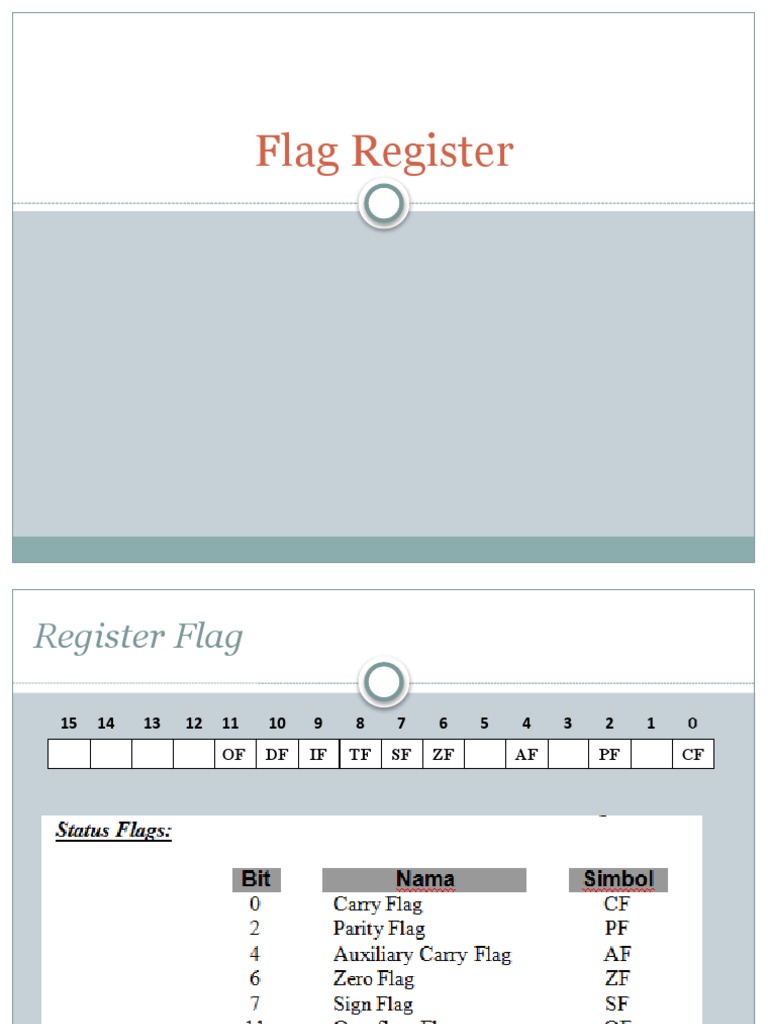 Flag Register | PDF