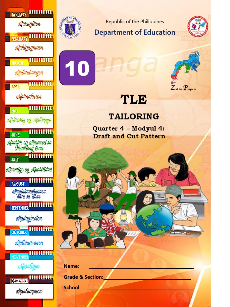 Tle10 Tailoring q4 m4 | PDF | Sewing | Seam (Sewing)