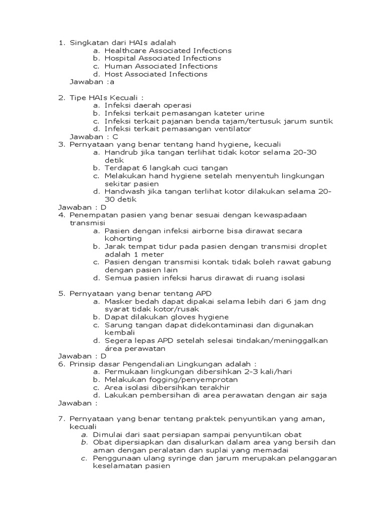 Soal Pre Dan Post Tes PPI | PDF