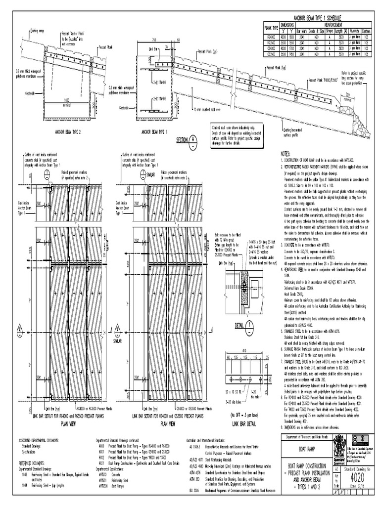 Boat Ramp Structure Design | PDF