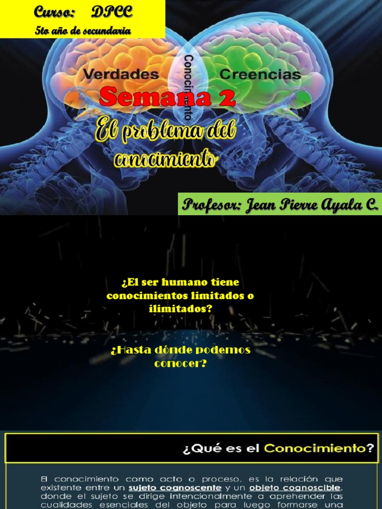 s2 El Problema Del Conocimiento | PDF