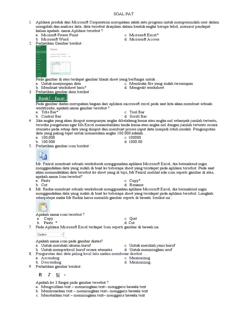 Kisi Dan Latihan Soal Asat Informatika 7 | PDF | Metode & Bahan Ajar
