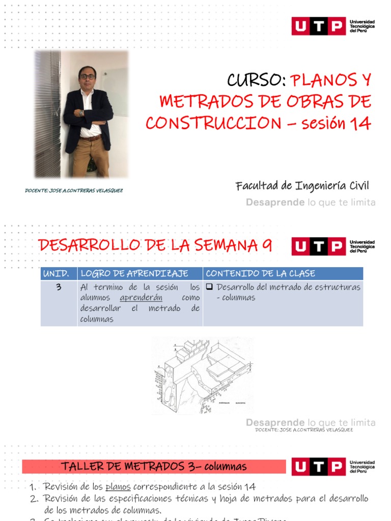 SESION 14 Metrado de Columnas | PDF