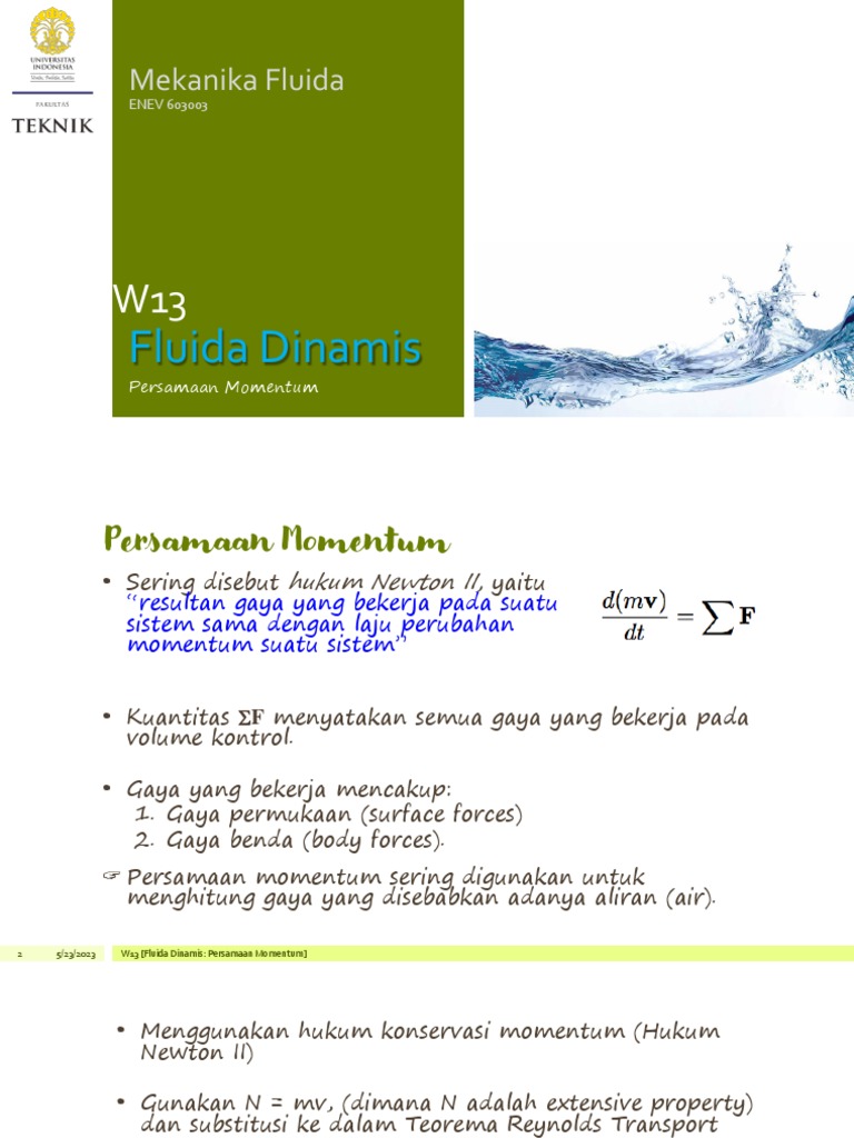 Mekanika Fluida P13 | PDF