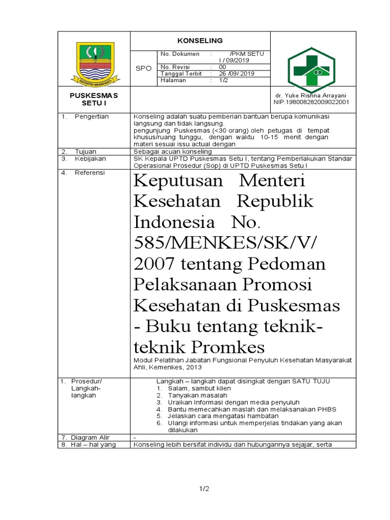 SPO Konseling | PDF