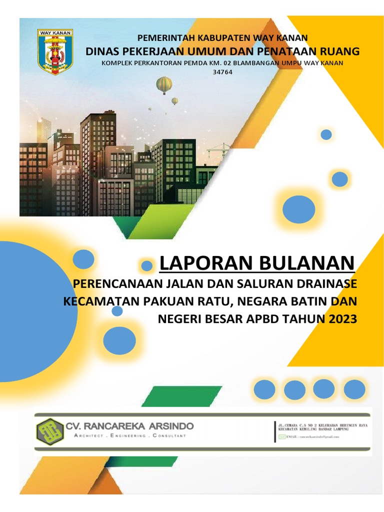 Cover Laporan Bulanan Pakuan Ratu | PDF