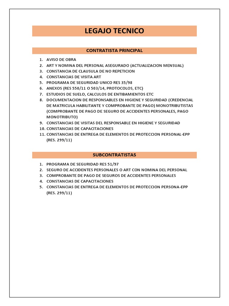 Legajo Tecnico Ute Ocsa Pelque | PDF