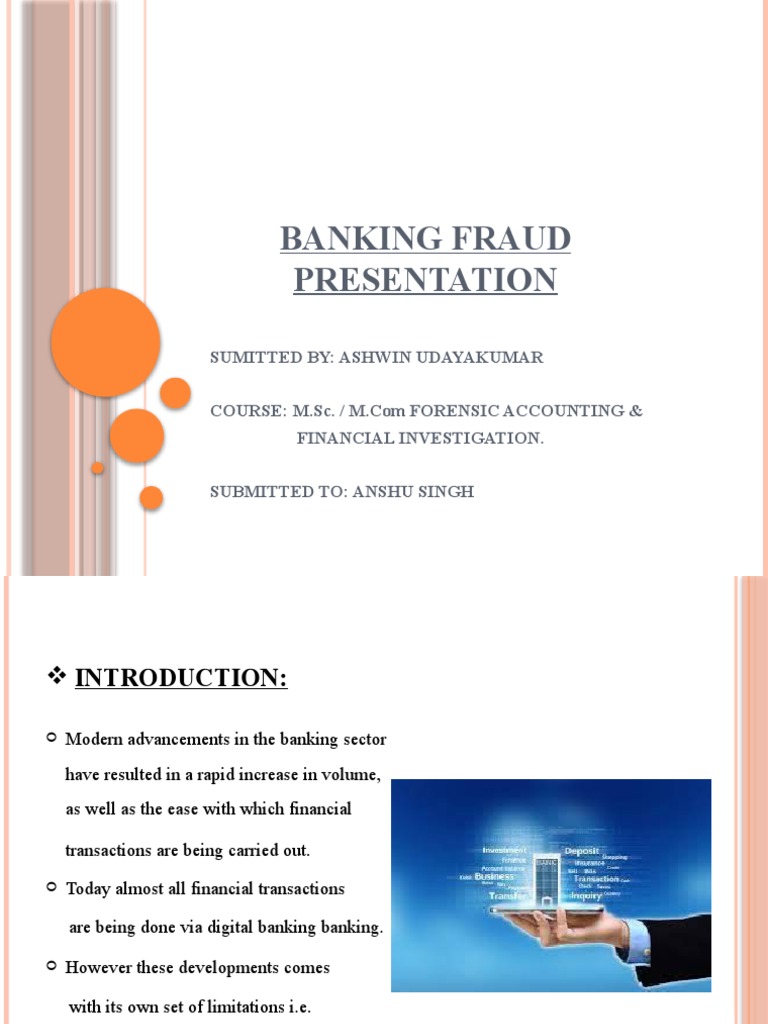 Banking Fraud Presentation | PDF | Phishing | Computing