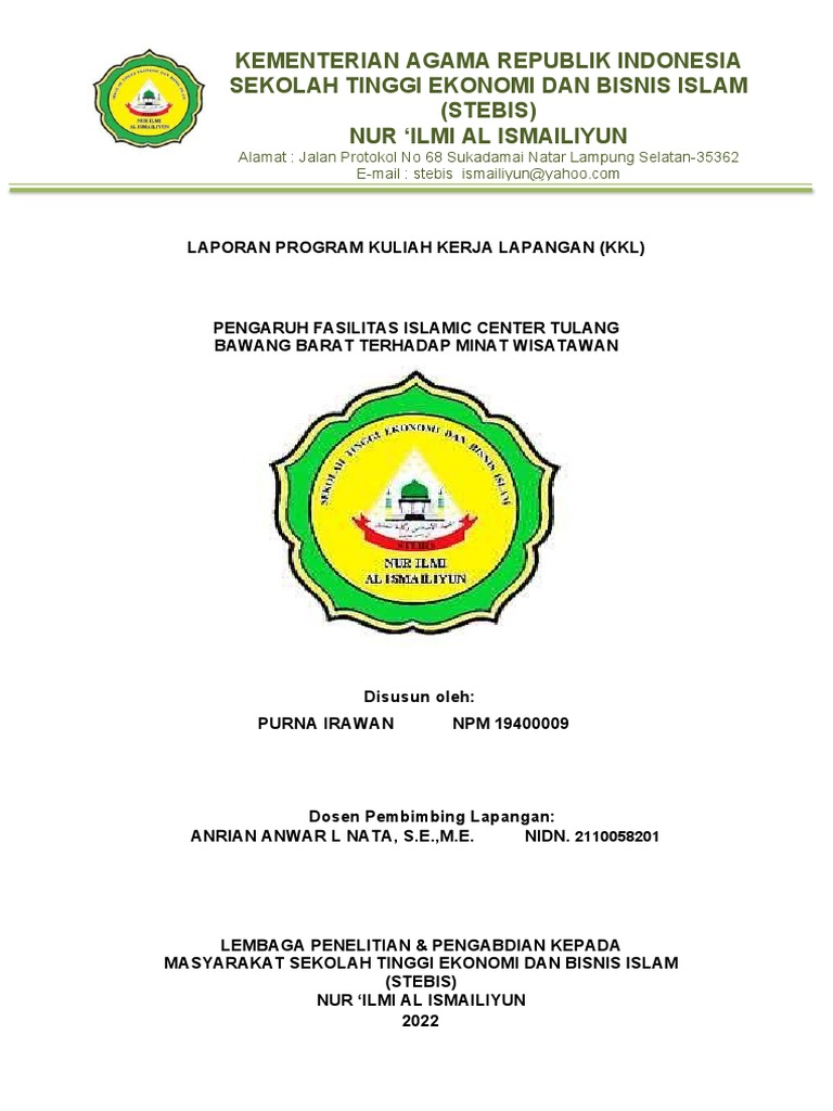 Cover Laporan KKL | PDF