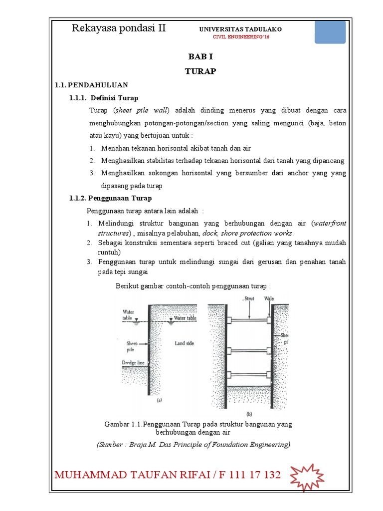 Teori Turap | PDF